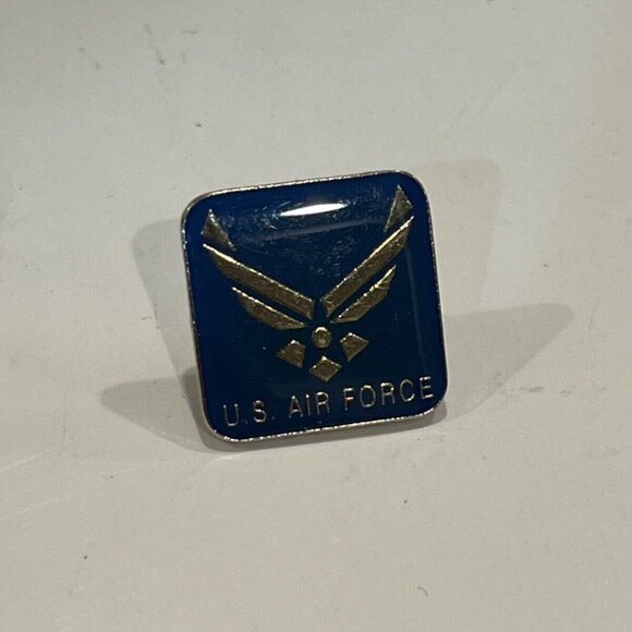 Jewelry | Us Air Force Emblem Blue Square Lapel Pin 34 Inch Preowned ...
